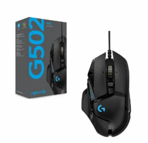 MOUSE USB LOGITECH G502 GAMING HERO 25600DPI BLACK 910-007198 BOX ...